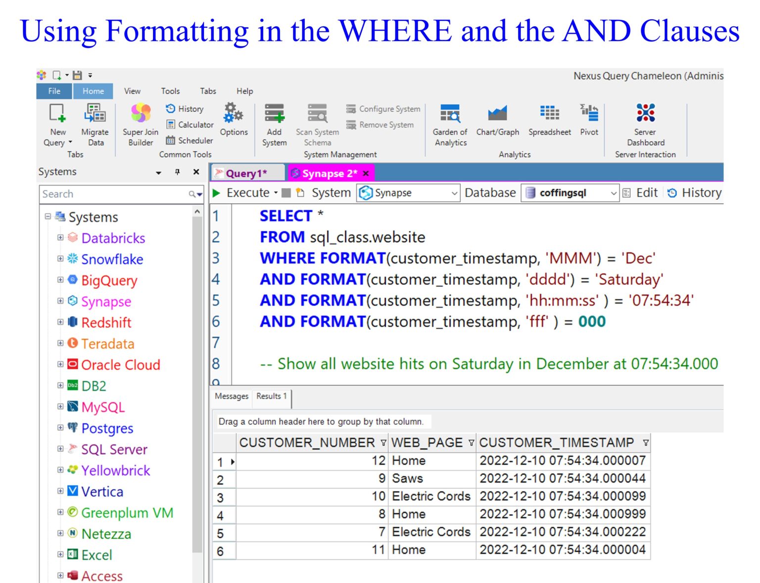 How to Format Dates in Azure Synapse - Over 1800 Examples Included ...