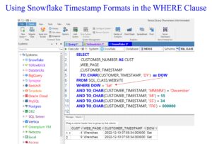 5000 Snowflake Timestamp Format Examples – Software connecting all databases
