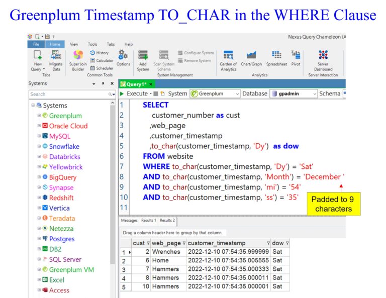 20,000 Greenplum Timestamp Format Examples – Software connecting all ...