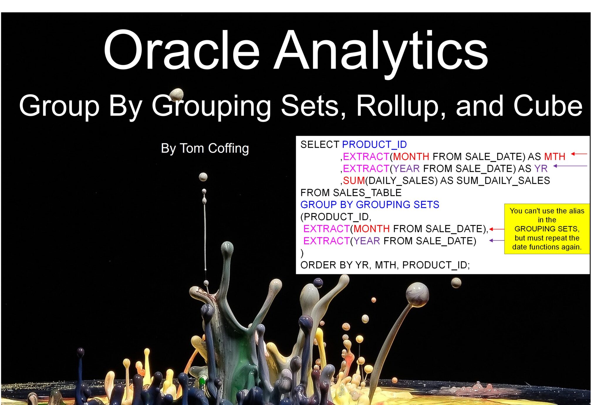 Oracle Analytics – Group By Grouping Sets, Rollup, and Cube – Software connecting all databases